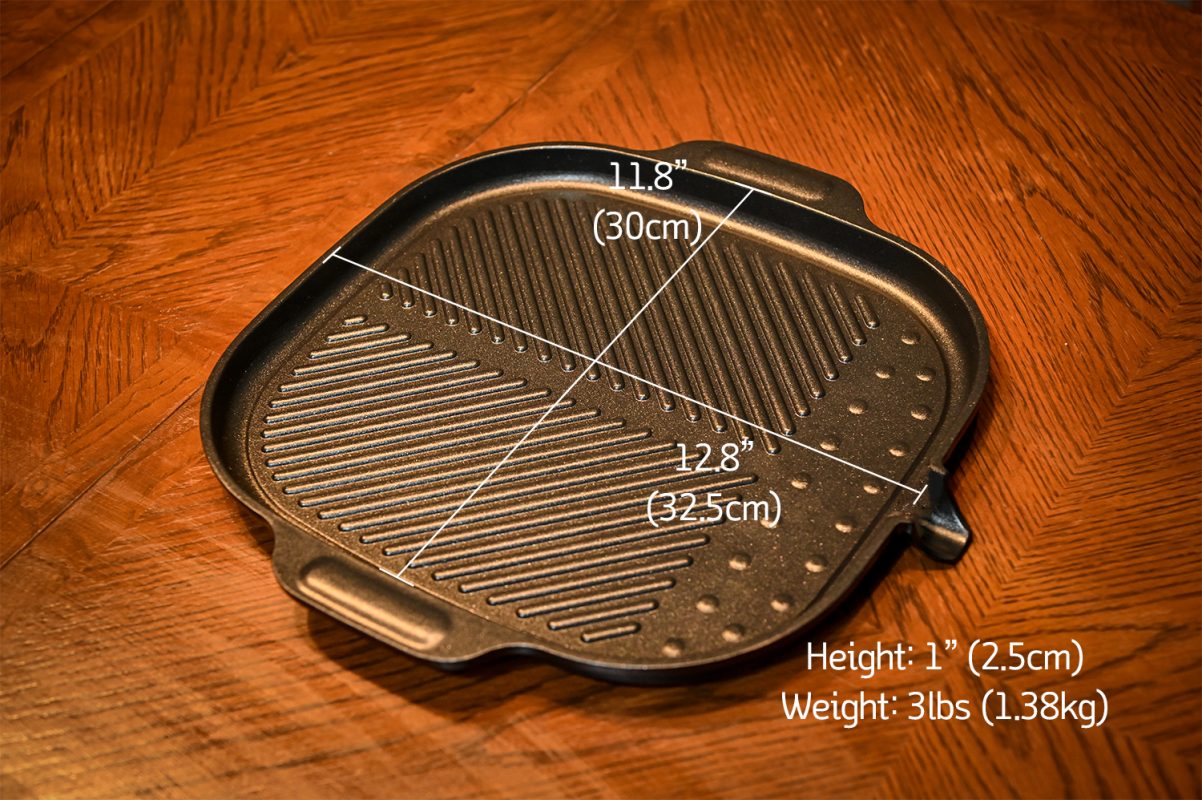 UPIT Wide Korean BBQ Grill Pan, Widen Nonstick Coating with Improved ...